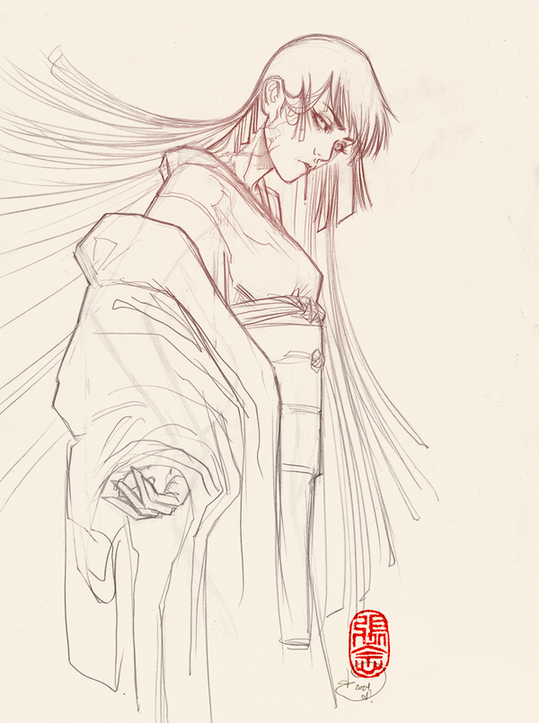 Utsuki || Original Sketch - Oscen || Nen Chang x Liz Tecca